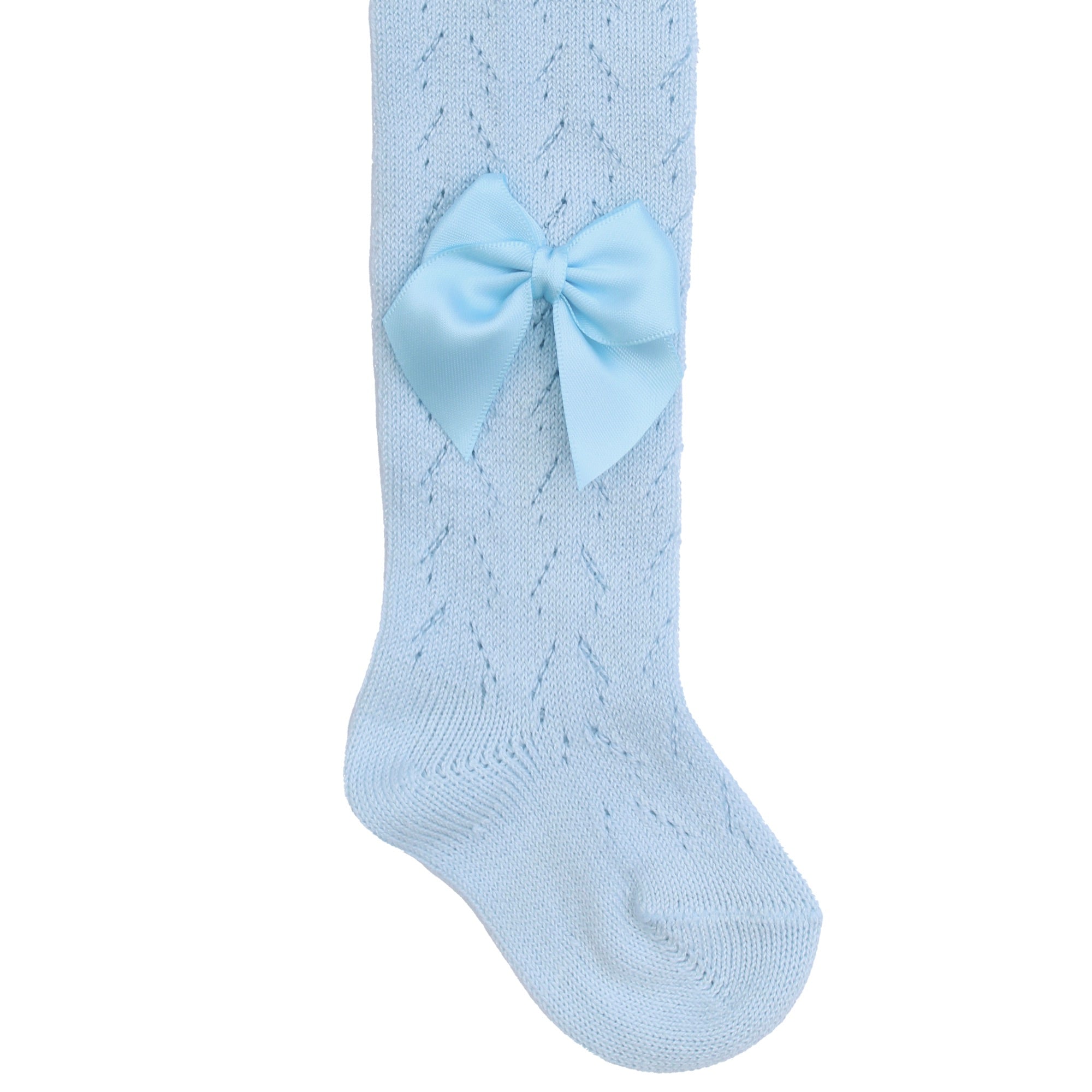 Openwork Spanish Tights - Blue - 0 Months to 5 Years